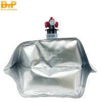 China Aluminum Foil Custom Wine Packaging Bags Vitop Valve Coffee Milk Juice Water Liquid Pouch for sale