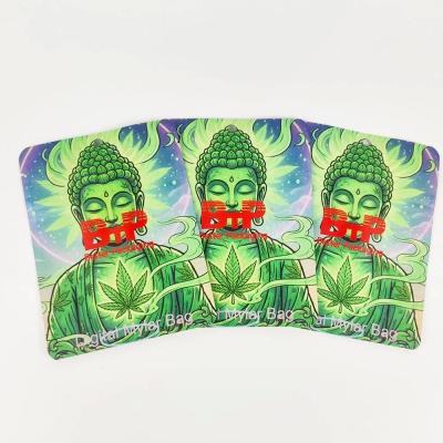 China Smell Proof Custom Digital Printed Mylar Bag Resealable Aluminum Foil Plastic Packaging for sale