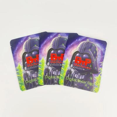 China Custom Matte Lamination 3.5g Mylar Bag Resealable Ziplock High Barrier Plastic Packaging for sale
