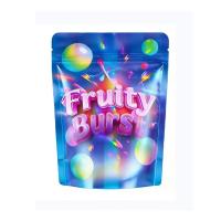 China Glossy Color 3.5g Mylar Packaging Bags Resealable Doypack Food Grade Plastic Zipper for sale