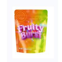 China Glossy Color 3.5g Mylar Packaging Bags Resealable Doypack Food Grade Plastic Zipper for sale