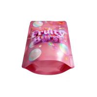 China Glossy Color 3.5g Mylar Packaging Bags Resealable Doypack Food Grade Plastic Zipper for sale