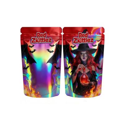 China Foil Laminated 3.5g Mylar Bags Resealable Ziplock Doypack Candy Gummies Packaging for sale