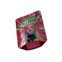 China Child Resistant 3.5g Custom Mylar Bags Resealable Smell Proof Stand Up Plastic Packaging for sale
