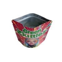 China Child Resistant 3.5g Custom Mylar Bags Resealable Smell Proof Stand Up Plastic Packaging for sale