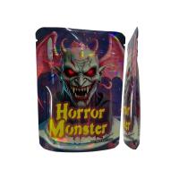 China Glossy Color 3.5g 7g 28g Custom Mylar Bag Resealable Doypack Zipper Plastic Packaging for sale