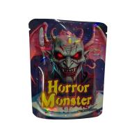 China Glossy Color 3.5g 7g 28g Custom Mylar Bag Resealable Doypack Zipper Plastic Packaging for sale
