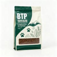 China 170g Custom Mylar Pet Food Packaging Bags Resealable Stand Up Flat Bottom Pouch for sale