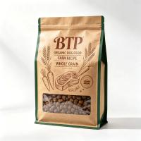 China 170g Custom Mylar Pet Food Packaging Bags Resealable Stand Up Flat Bottom Pouch for sale