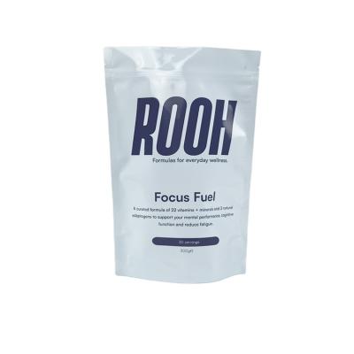 China Recyclable Mylar Stand Up Pouch Resealable Zipper Doypack Food Grade Plastic Packaging for sale