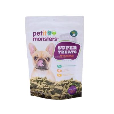 China 180g Mylar Pet Food Packaging Bags Stand Up Zipper Resealable Pouch Gravure Printing for sale