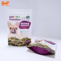 China 180g Mylar Pet Food Packaging Bags Stand Up Zipper Resealable Pouch Gravure Printing for sale