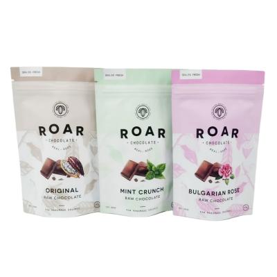 China Chocolate Candy Mylar Stand Up Doypack Bag Zipper Food Plastic Packaging Pouch for sale