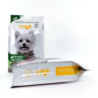 China 1.5kg Custom Printed Mylar Dog Pet Food Plastic Packaging Flat Bottom Bag for sale