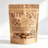 China Custom Mylar Pet Food Packaging Plastic Ziplock Resealable Stand Up Pouch for sale