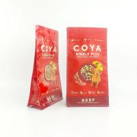 China 500g 1kg Flat Bottom Pet Food Plastic Packaging Stand Up Ziplock Bag Custom Printed for sale