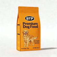 China Aluminum Foil Pet Food Packaging Bags Resealable Zipper Flat Bottom Mylar OEM Color for sale