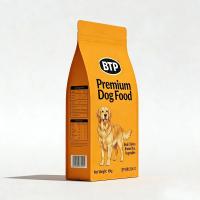 China Aluminum Foil Pet Food Packaging Bags Resealable Zipper Flat Bottom Mylar OEM Color for sale