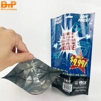 China Hang Hole Cosmetic Mylar Stand Up Pouch Resealable Transparent Zipper Plastic Packaging for sale