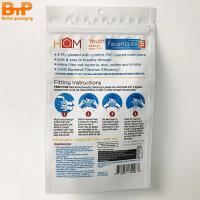 China Mask Packaging Mylar Stand Up Pouch Resealable Ziplock Doypack Moisture Proof Plastic for sale