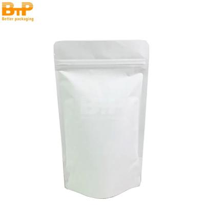 China Kraft Paper Stand Up Pouch Resealable Ziplock Aluminum Foil Eco Friendly Food Packaging for sale
