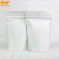 China Kraft Paper Stand Up Pouch Resealable Ziplock Aluminum Foil Eco Friendly Food Packaging for sale