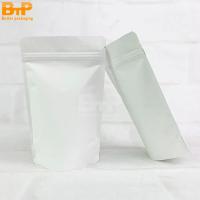 China Kraft Paper Stand Up Pouch Resealable Ziplock Aluminum Foil Eco Friendly Food Packaging for sale