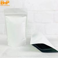 China Kraft Paper Stand Up Pouch Resealable Ziplock Aluminum Foil Eco Friendly Food Packaging for sale