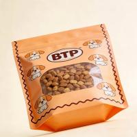 China Digital Printed Aluminum Foil Pet Food Packaging Ziplock Stand Up Window Pouch for sale