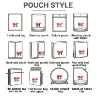 China 5kg Rice Food Packaging Bags Resealable Quad Seal with Handle Clear Window Custom Logo for sale