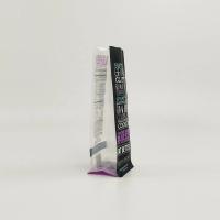 China Custom Logo Food Grade Flat Bottom Pouch Transparent Resealable Plastic Ziplock Stand Up for sale