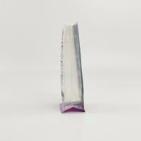 China Custom Logo Food Grade Flat Bottom Pouch Transparent Resealable Plastic Ziplock Stand Up for sale