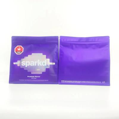 China Premium Holographic Flat Bottom Pouch Moisture Proof Resealable Zipper Food Packaging for sale