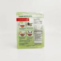 China Custom Printed 500g Resealable Oatmeal Moisture Proof Ziplock Flat Bottom Packaging Bag for sale