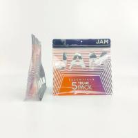 China Custom Logo Moisture Proof Apparel Garment Transparent Flat Bottom Plastic Packaging Bag for sale