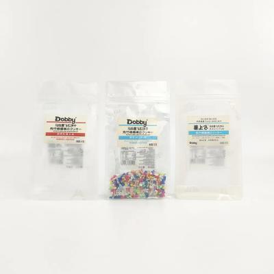 China Custom Transparent Resealable Odor Proof Food Ziplock Flat Bottom Plastic Packaging Bag for sale