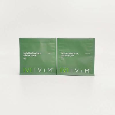 China Custom Logo High Barrier Ziplock Foil Moisture Proof Flat Bottom Plastic Packaging Bag for sale