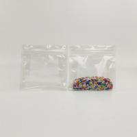 China Custom Logo Flat Bottom Pouch Food Grade Transparent Resealable Plastic Ziplock Stand Up for sale