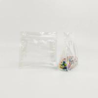 China Custom Logo Flat Bottom Pouch Food Grade Transparent Resealable Plastic Ziplock Stand Up for sale