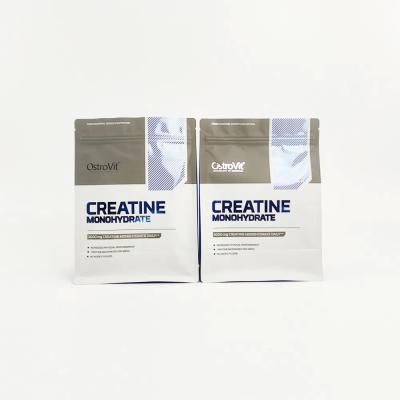 China Custom Logo Aluminum Foil Flat Bottom Pouch Resealable Food Packaging Ziplock Stand Up for sale