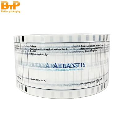China Custom Printed Sachet Food Packaging Film Roll Transparent Wrapping Laminating Mylar PET for sale