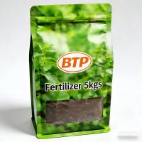 China Custom Resealable Plastic Packaging Ziplock Chemical Fertilizer Flat Bottom Mylar Bag for sale