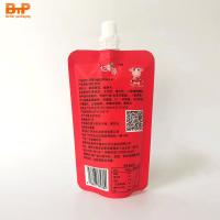 China 150ml Juice Beverage Spouted Pouch Plastic Food Packaging Stand Up Doypack Custom Printed for sale