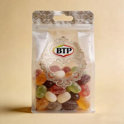 China Custom Printed Food Grade Moisture Proof Flat Bottom Resealable Ziplock Packaging Bag for sale
