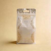 China Custom Printed Food Grade Moisture Proof Flat Bottom Resealable Ziplock Packaging Bag for sale