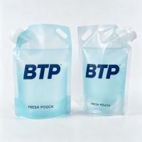 China 1L Doypack Liquid Juice Packaging Stand Up Spout Pouch Resealable Custom Printed Mylar for sale