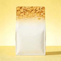 China Custom Printed Cereal Aluminum Foil Zipper Resealable Flat Bottom Food Grade Packaging Bag for sale