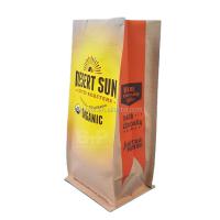 China Flat Bottom Coffee Packaging Bags Custom Printed Mylar Resealable Food Plastic Stand Up for sale