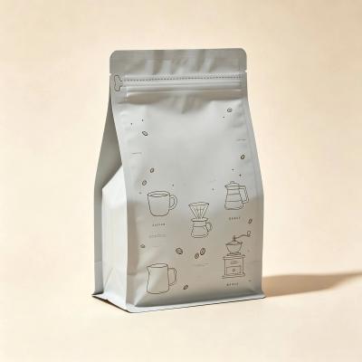 China OEM Coffee Packaging Bags  Custom Printed Smell Proof Aroma Coffee Resealable Flat Bottom for sale