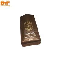 China Stand Up Pouch Coffee Tea Custom Flat Bottom Mylar Food Packaging Resealable Doypack Bag for sale